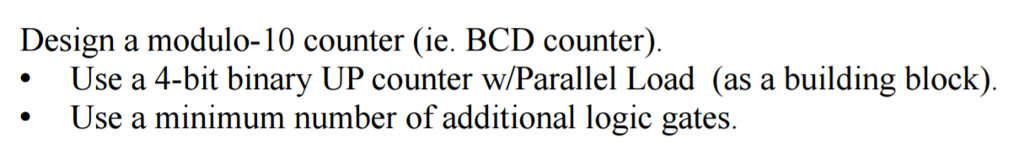 Solved Design a modulo-10 counter (ie. BCD counter). Use a | Chegg.com