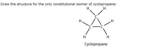 Complete Structural Formula Of Cyclopropane