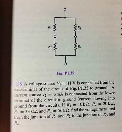 Solved A voltage source V1 = 11 V is connected from the top | Chegg.com