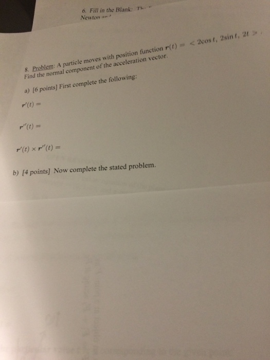 Solved A particle moves with position function r(t)