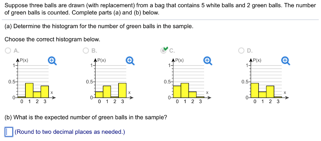 Solved Suppose three balls are drawn (with replacement) from | Chegg.com