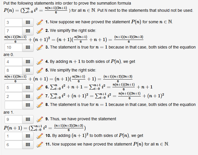 Put the following statements into order to prove the | Chegg.com