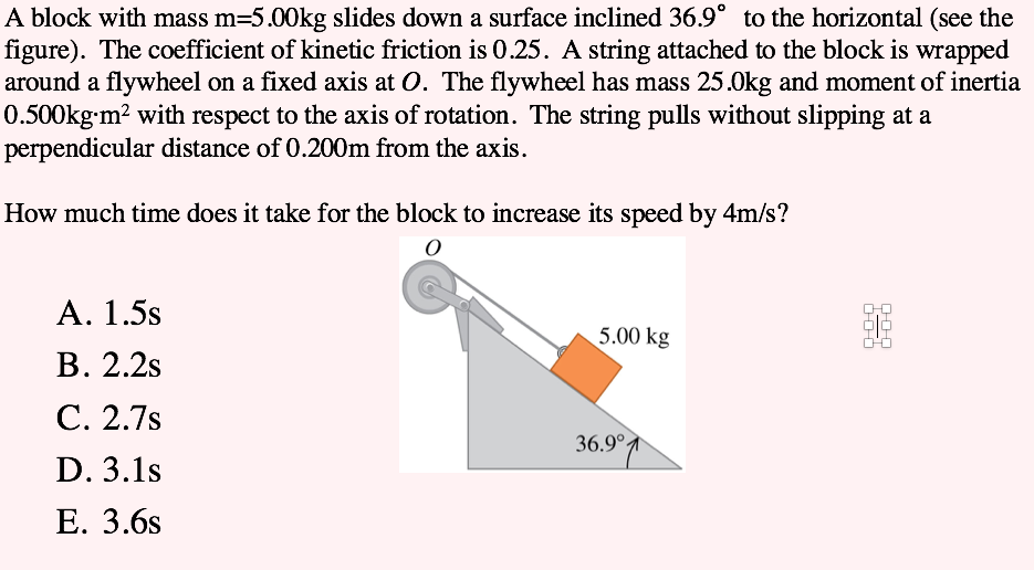 Solved A block with mass m=5.00kg slides down a surface | Chegg.com