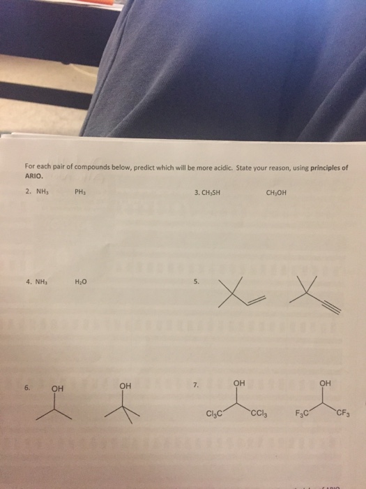 Solved For each pair of compounds below, predict which will | Chegg.com
