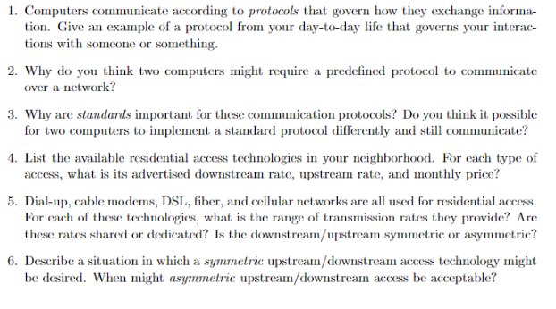 Solved Computers communicate according to protocols that | Chegg.com