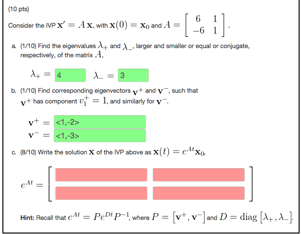 Solved Consider the IVP X? = Ax , with x(0) = x0 and A = a. | Chegg.com