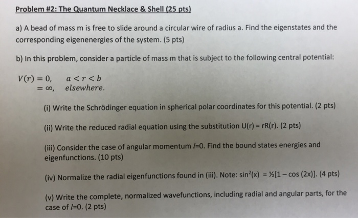 Solved 2. Quantum Physics. Please provide complete, | Chegg.com