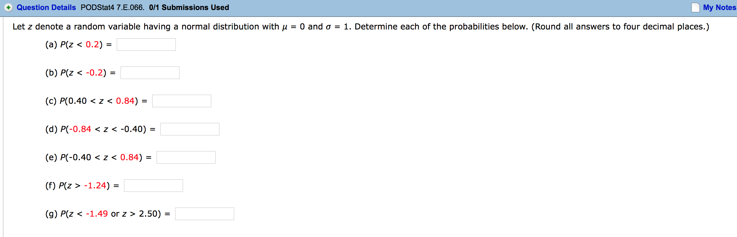 Solved Let z denote a random variable having a normal | Chegg.com