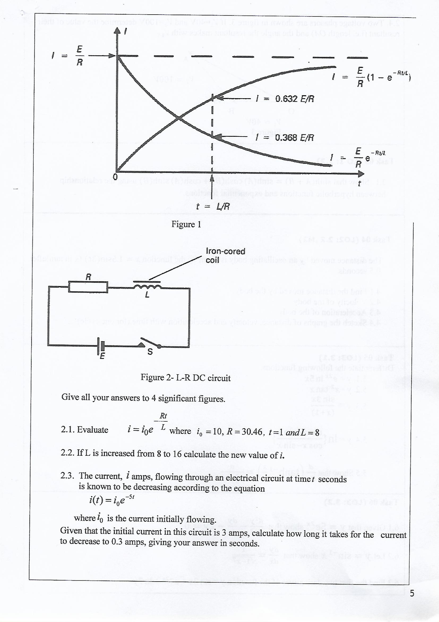 Solved Figure 1 below illustrates two exponential curves | Chegg.com
