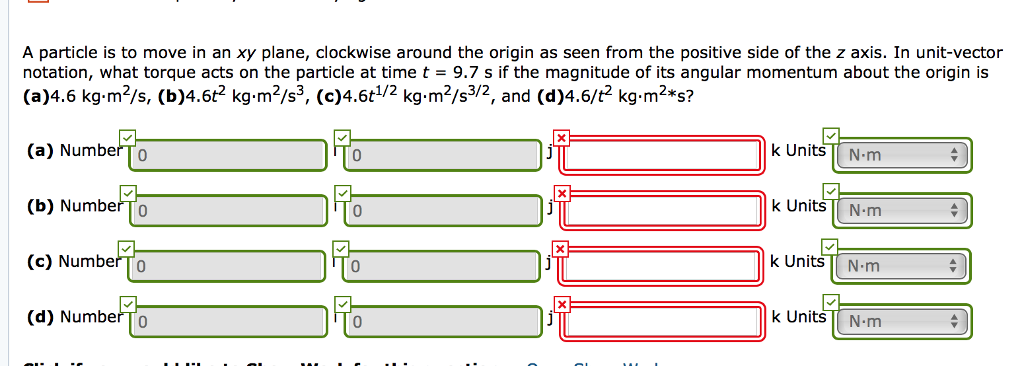 Solved A particle is to move in an xy plane, clockwise | Chegg.com