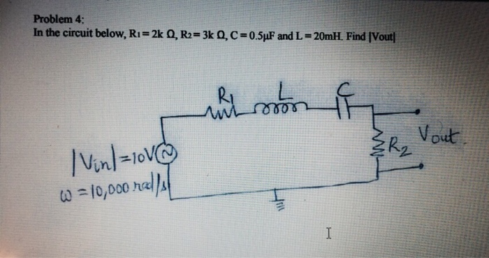 Solved In the circuit below, R1 = 2k ohm, R2 = 3k ohm, C = | Chegg.com
