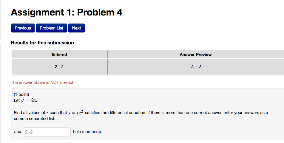 Solved Find all values of r such that y = rx^2 satisfies the | Chegg.com