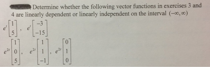Solved Determine Whether The Following Vector Functions In