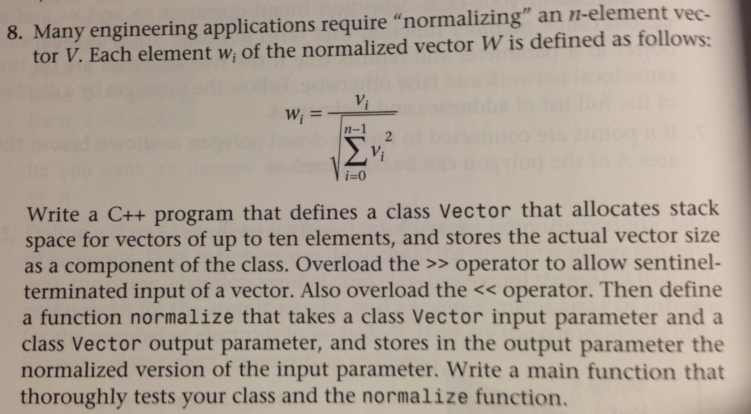 Solved Many engineering applications require "normalizing" | Chegg.com