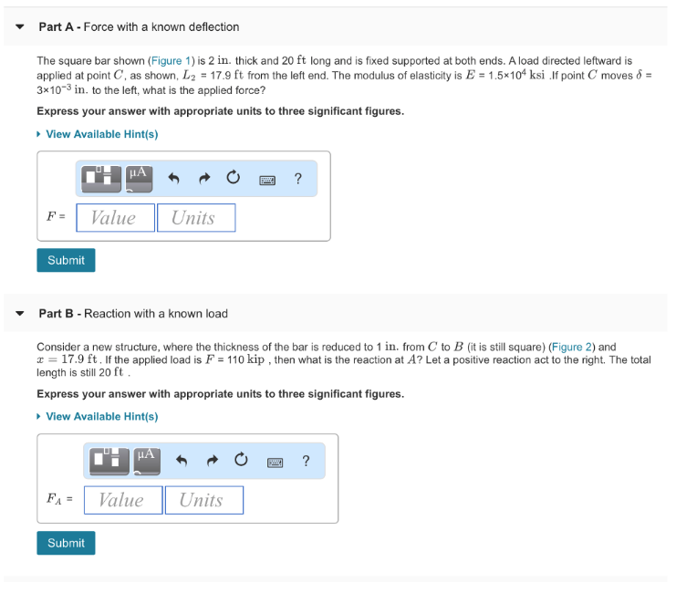 Solved Learning Goal: To solve for forces in statically | Chegg.com