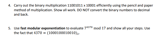Solved Carry out the binary multiplication 11001011 x 10001 | Chegg.com
