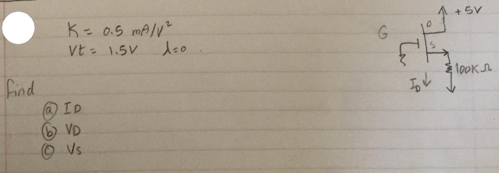 Solved ? od a)Lp VD O Vs | Chegg.com