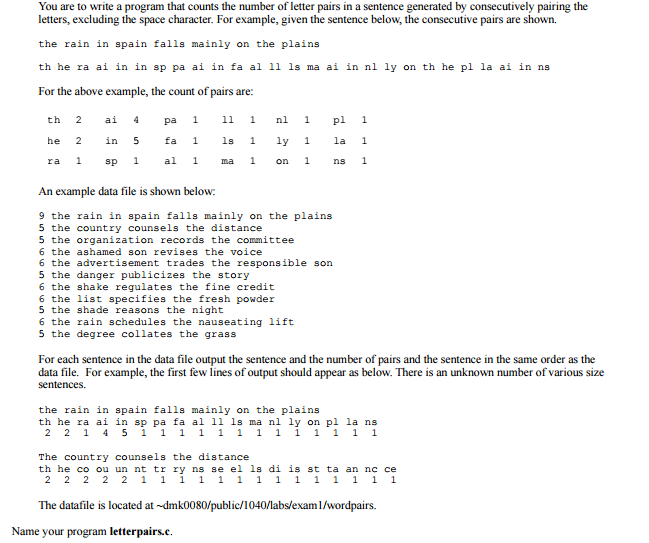 Solved You are to write a program that counts the number of | Chegg.com