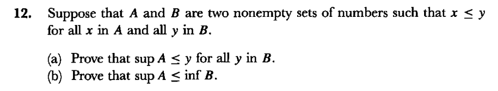 Solved Suppose that A and B are two nonempty sets of numbers | Chegg.com