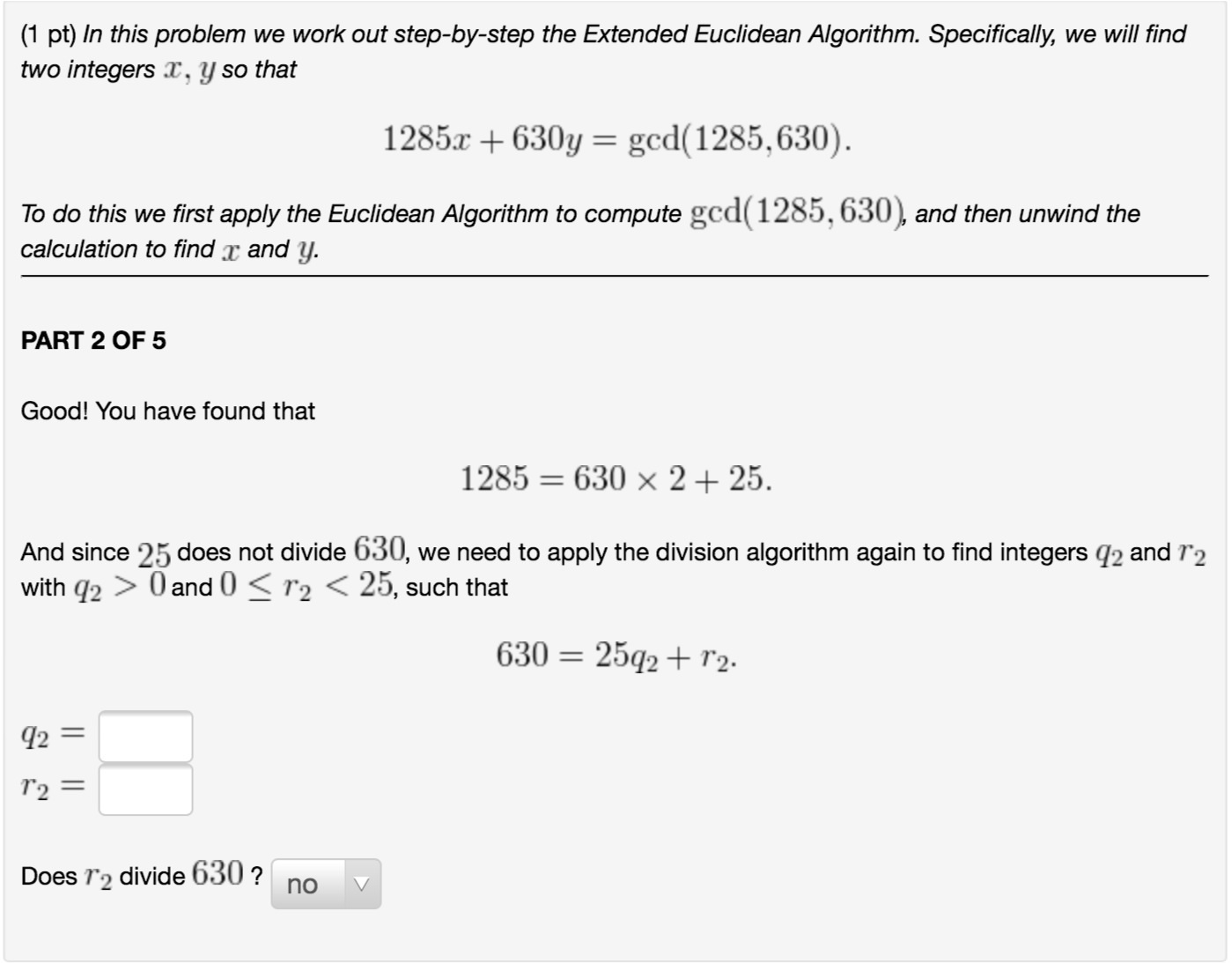 Solved In this problem we work out step-by-step the Extended | Chegg.com
