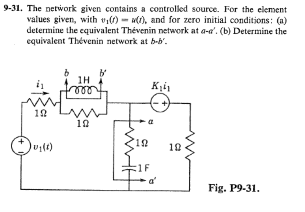 Solved 9 31 The Network Given Contains A Controlled Source