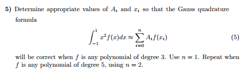 Determine appropriate values of Ai and xi so that the | Chegg.com