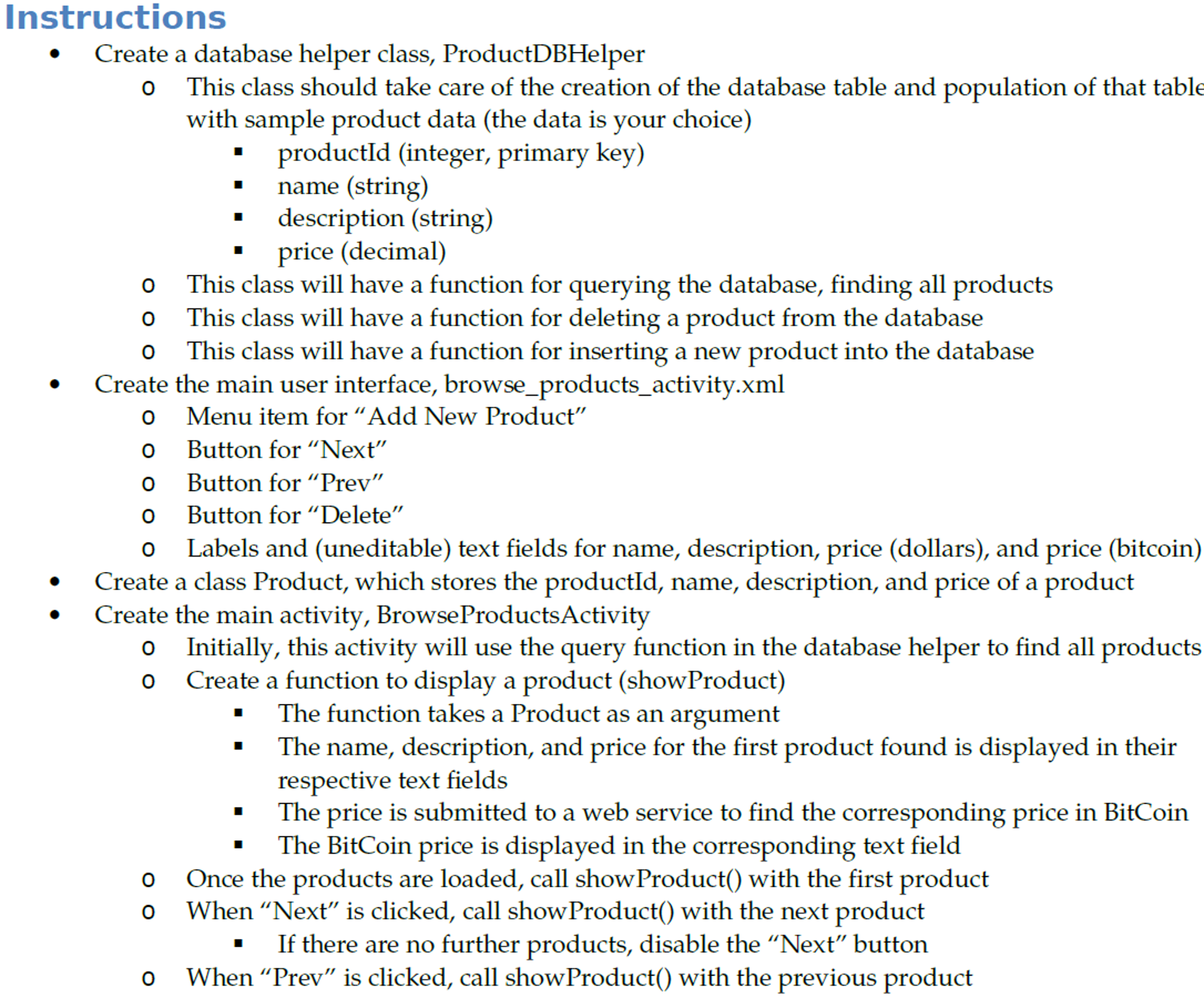 Please provide xml and java code for the | Chegg.com