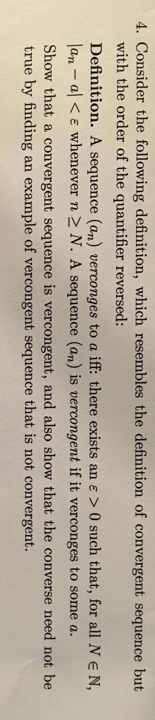 Solved Consider the following definition, which resembles | Chegg.com
