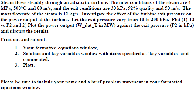 Solve problem through EES (engineering equation | Chegg.com