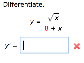 Solved Differentiate. | Chegg.com