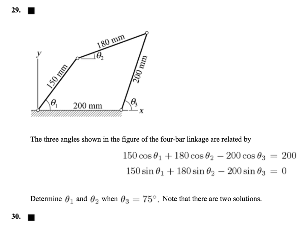 Solved 29. 180mm プ .y e200 mm e, The three angles shown in | Chegg.com