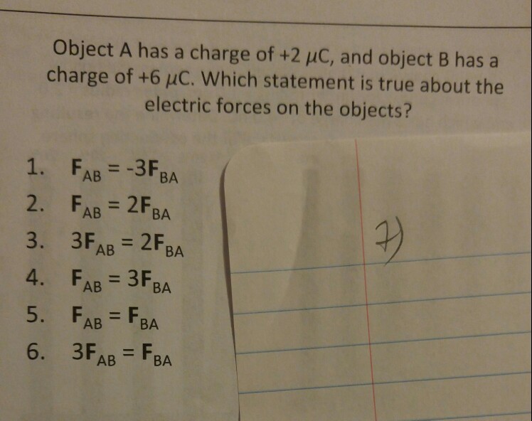 Solved Object A has a charge of +2 uC, and object B has a | Chegg.com