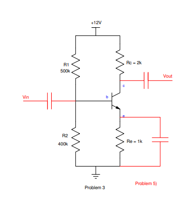 Solved 3) ?Determine the Q-point for the following circuit. | Chegg.com