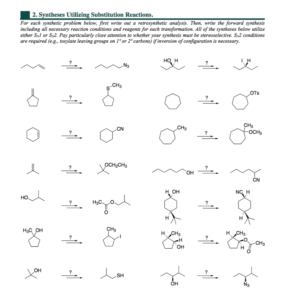 Solved For each synthetic problem below, first write out a | Chegg.com