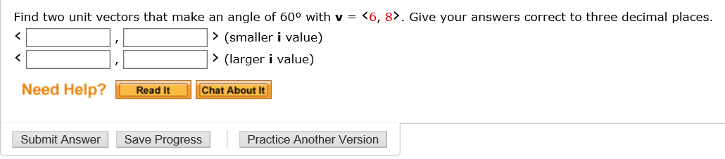 Solved Find two unit vectors that make an angle of 60 degree | Chegg.com