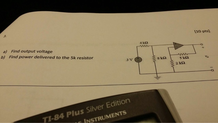 Solved Find output voltage Find power delivered to the 5k | Chegg.com Solved Find output voltage Find power delivered to the 5k | Chegg.com