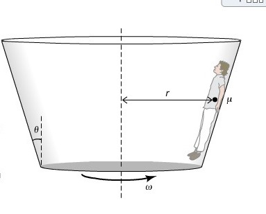 Solved The Gravitron is an amusement park ride in which | Chegg.com