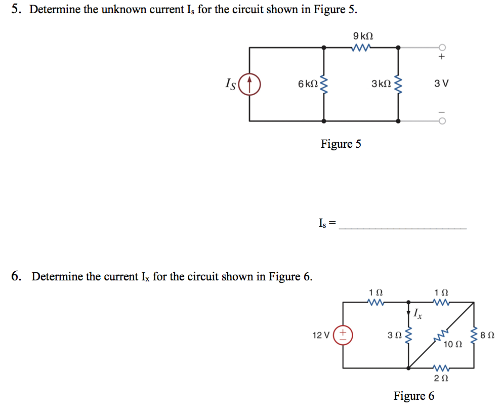 Solved Determine the unknown current I_s for the circuit | Chegg.com