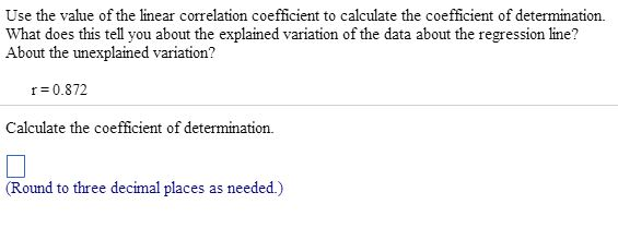 Solved Use the value of the linear correlation coefficient | Chegg.com