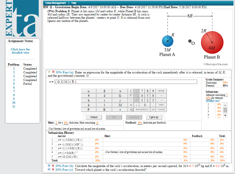 Solved Assignment Status Click here for detailed view | Chegg.com