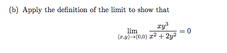 Solved Apply the definition of the limit to show that lim | Chegg.com