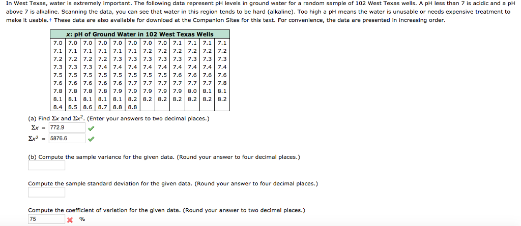 Solved In West Texas, water is extremely important. The | Chegg.com
