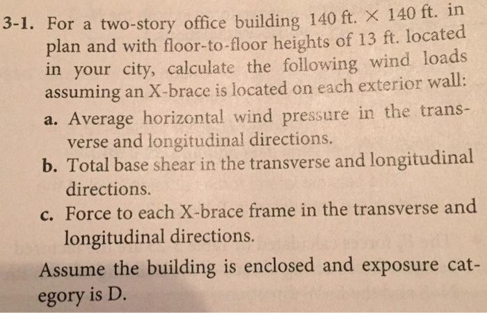 For a two-story office building 140 ft. Times 140 ft. | Chegg.com