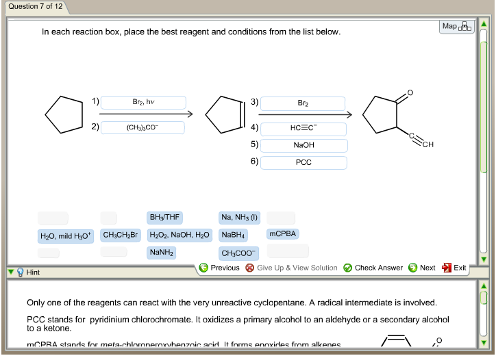 Solved In each reaction box, place the best reagent and | Chegg.com
