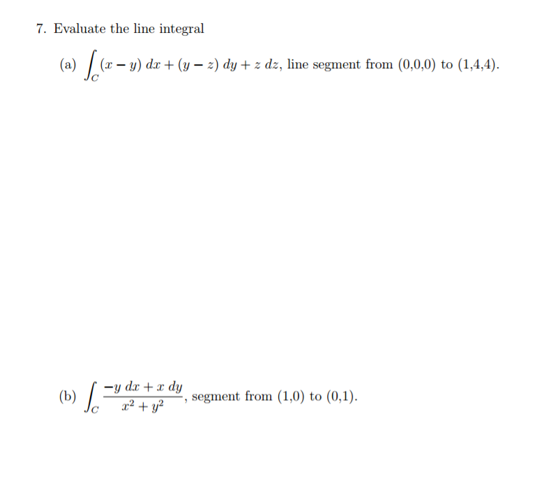 Solved Evaluate the line integral integral_c (x - y) dx + | Chegg.com
