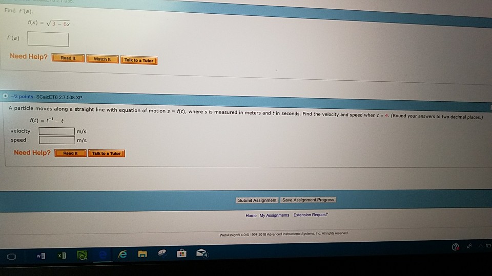 Solved Find f(a) f'(a) Need Help? Readit Wat Watch It Talk | Chegg.com Solved Find f(a) f'(a) Need Help? Readit Wat Watch It Talk | Chegg.com