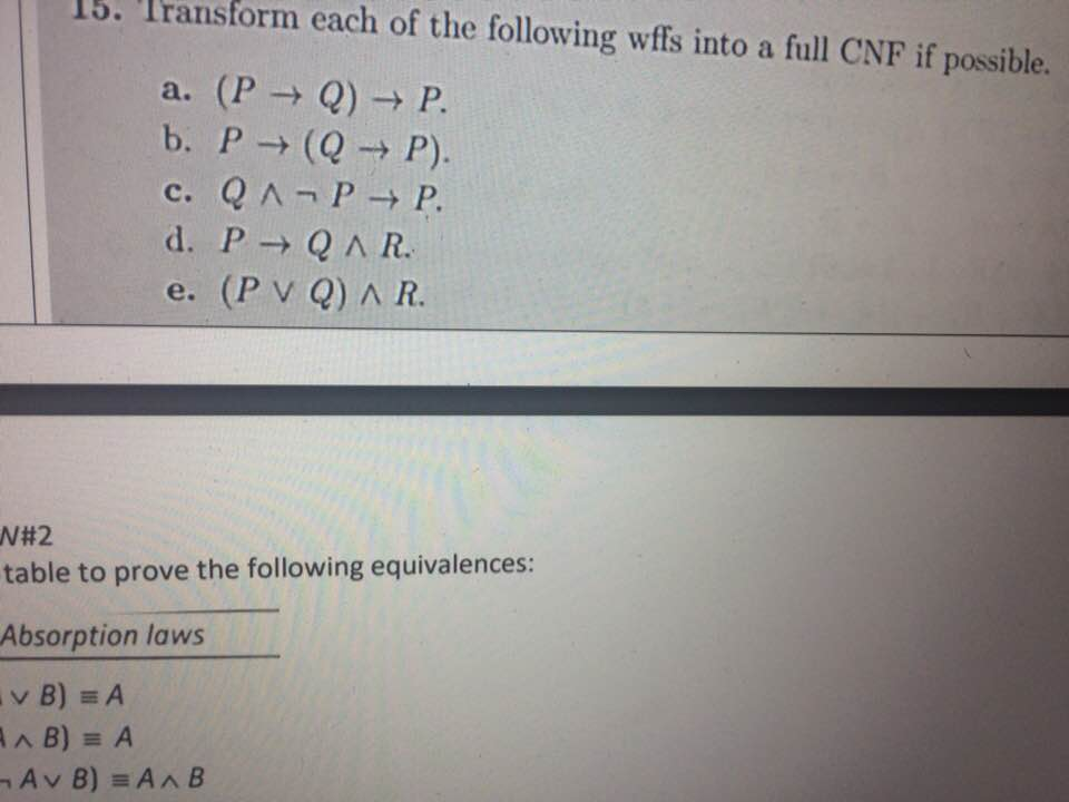 Solved 5. Transform each of the following wffs into a full | Chegg.com