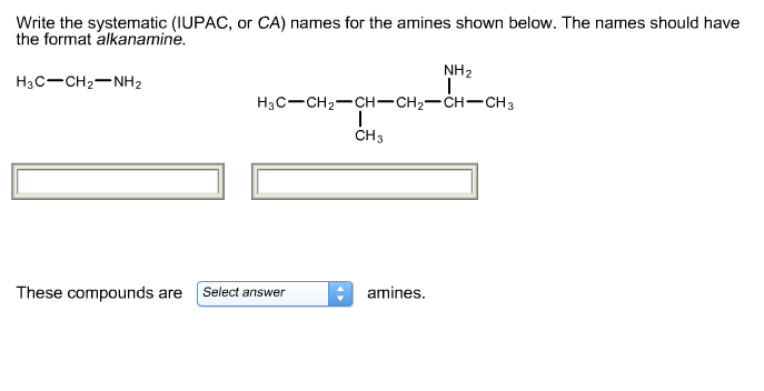 Solved Write the systematic (IUPAC, or CA) names for the | Chegg.com