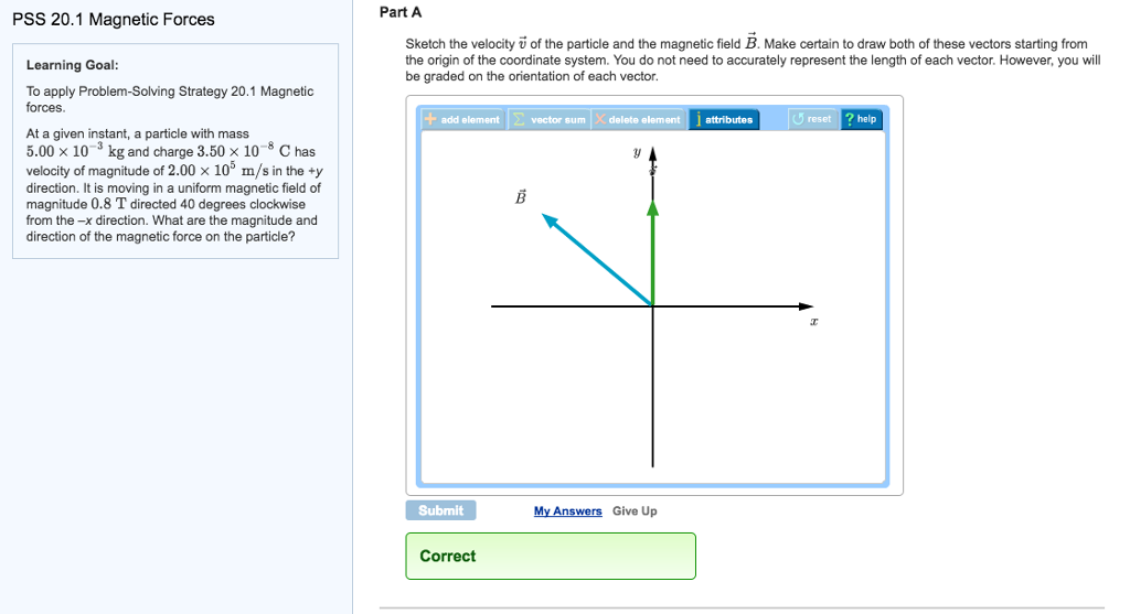 Solved PSS 20.1 Magnetic Forces Learning Goal: To apply | Chegg.com