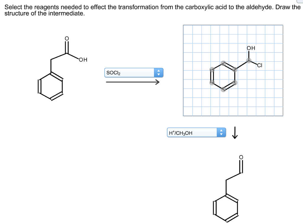Solved Select the reagents needed to effect the | Chegg.com